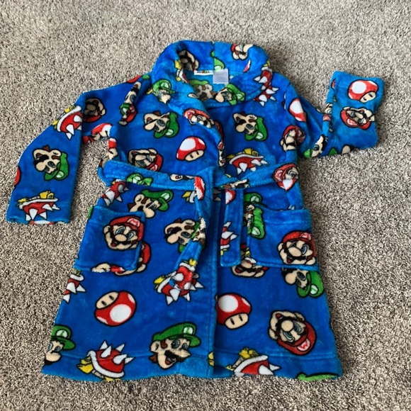 Nintendo | Pajamas | Super Mario Plush Robe | Poshmark